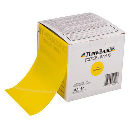 TheraBand 46m Yellow-Light Exercise Band Dispenser Box – Rehab Technology