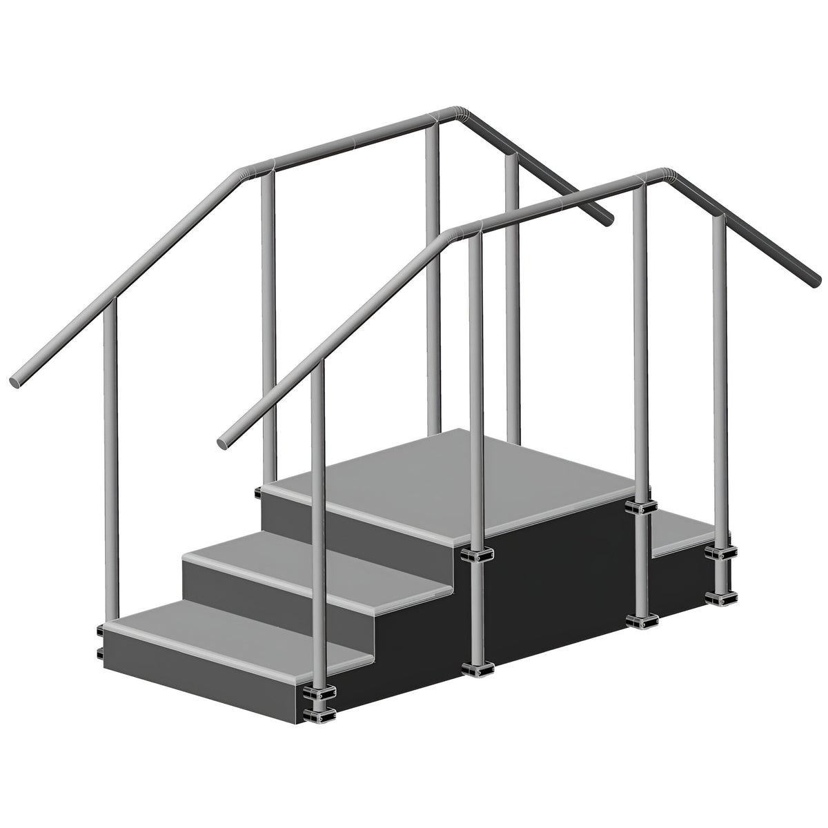 AusCo EasyEntry Up & Over Exercise Training Stairs - 3 Up, 2 Down ...