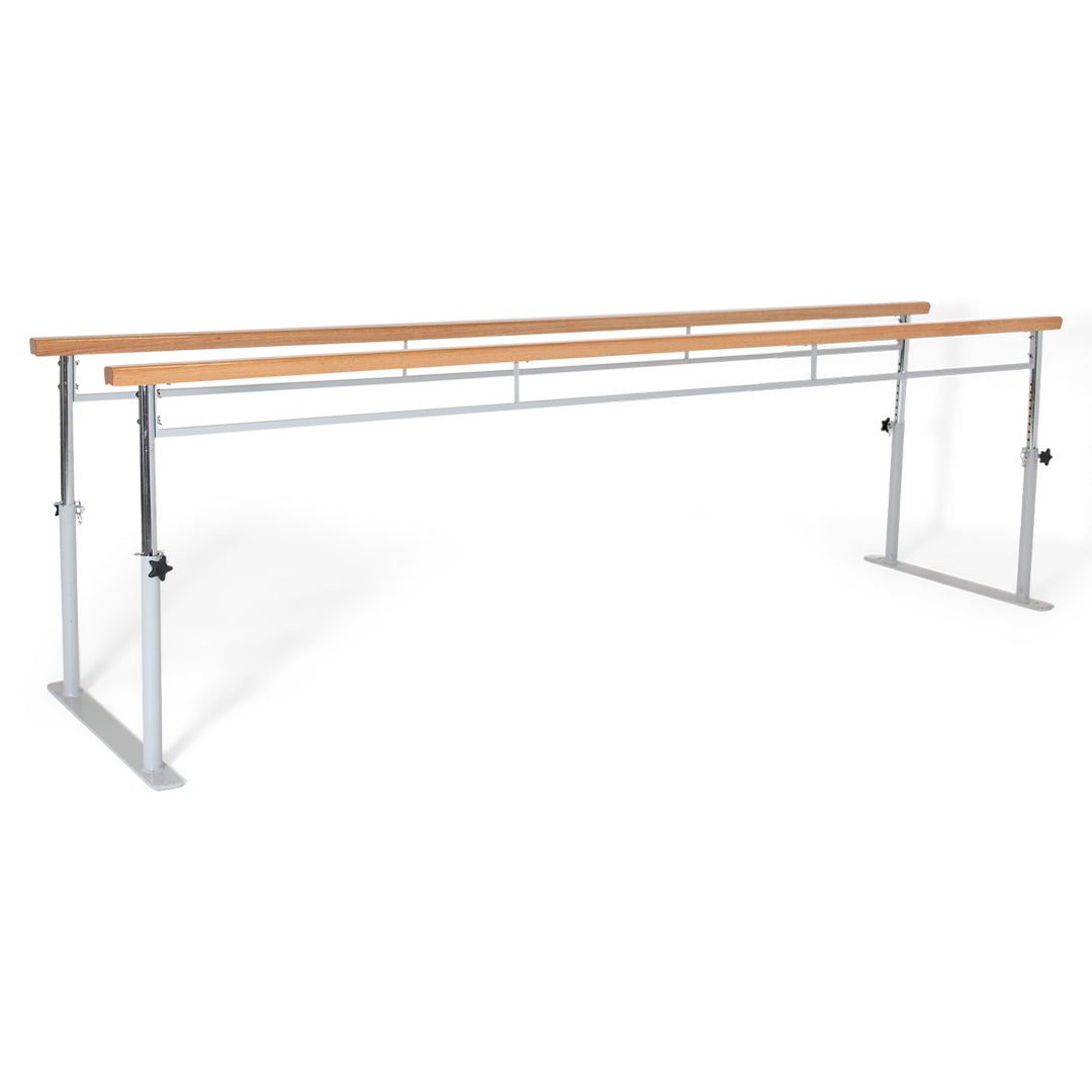 AusCo Folding EzyStore Timber Parallel Walking Bars | Adjustable Height ...