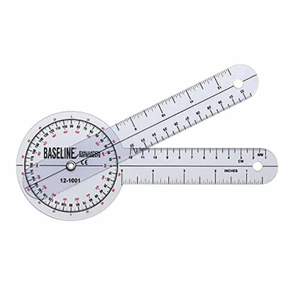 Baseline Goniometer 20cm Plastic ISOM 360 Degree – Rehab Technology