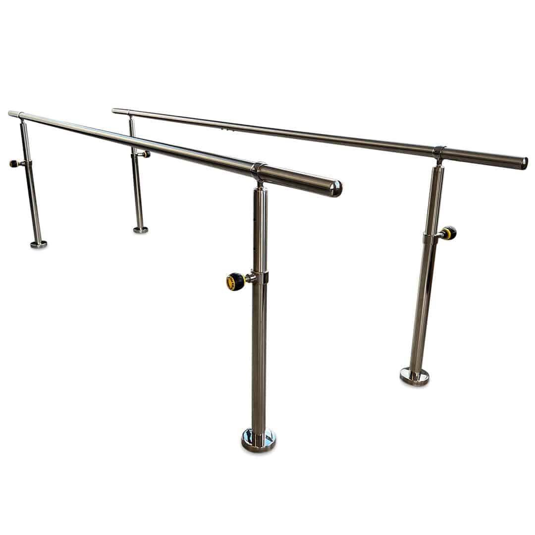 CubicHealth 3m Stainless Steel Height Adjustable Parallel Walking Bars ...