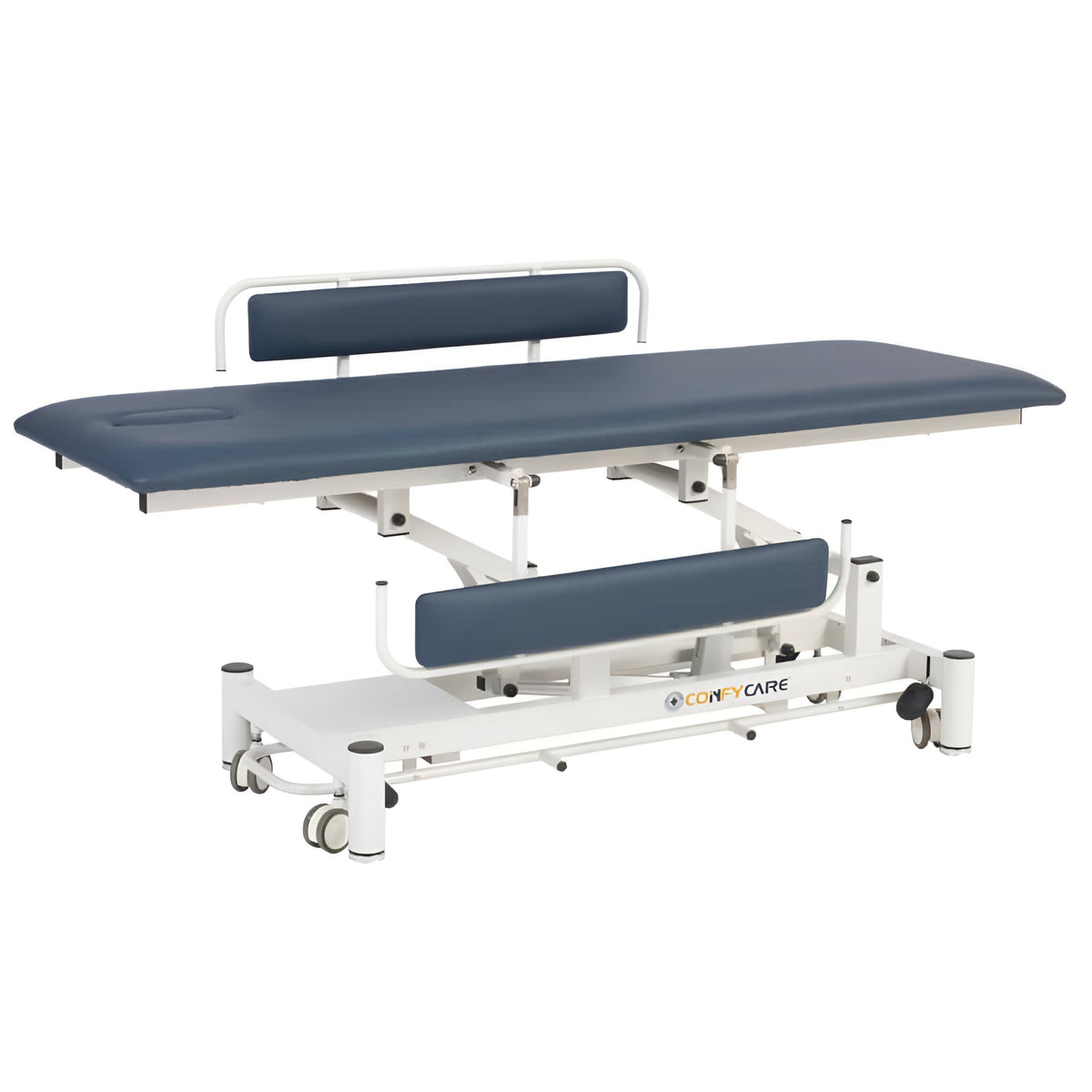 CubicHealth Treatment/Change Table With Side Rails Navy Blue Upholster ...