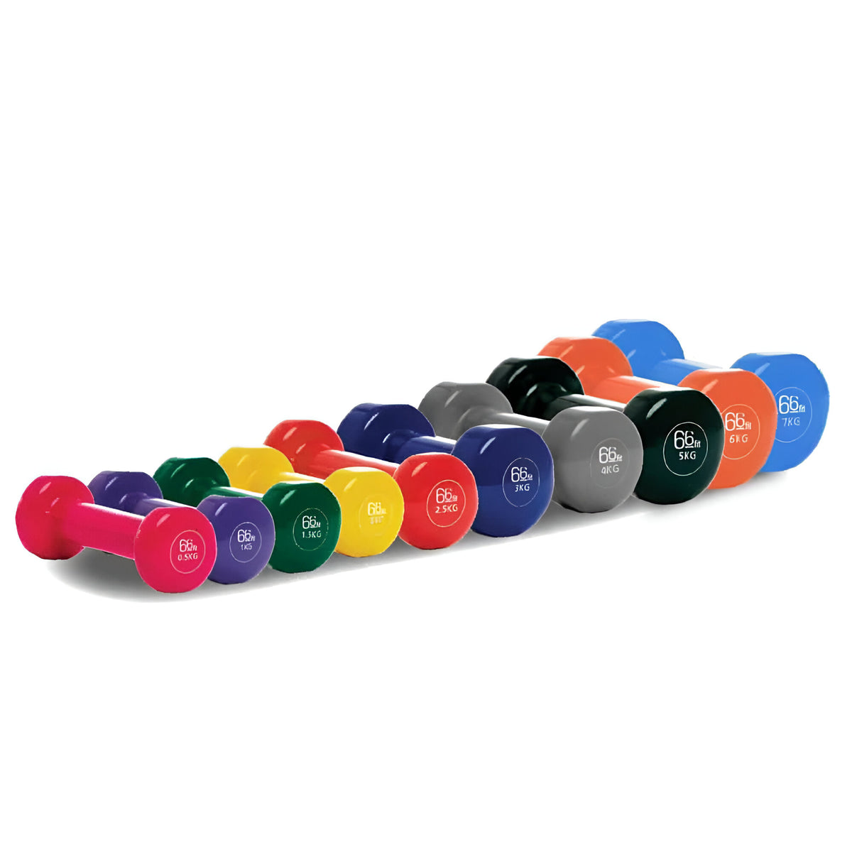 Innofit PVC Dumbbell 0.5-5kg 10 Pair Set – Rehab Technology